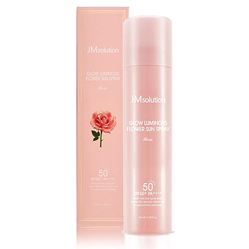 JMSolution Солнцезащитный спрей с экстрактом розы SPF50 PA Glow Luminous Flower Sun Spray, 180 ...