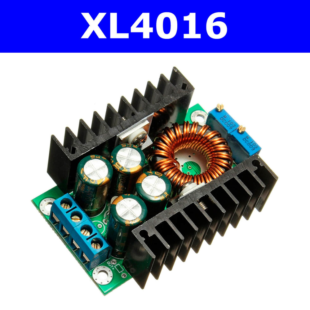 XL4016 - понижающий DC/DC преобразователь (Вх.8-30В, Вых.1.2-28В, 8А) с ...