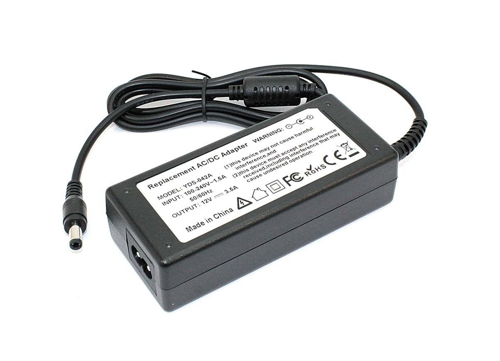 Блок питания для монитора и телевизора LCD 12V 3.5A 5.5x2.5mm OEM ...