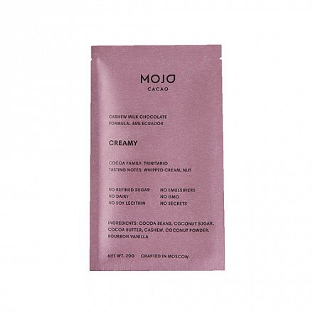 Mojo Cacao Шоколад молочный Creamy, 46% какао, 20 г. - купить с ...