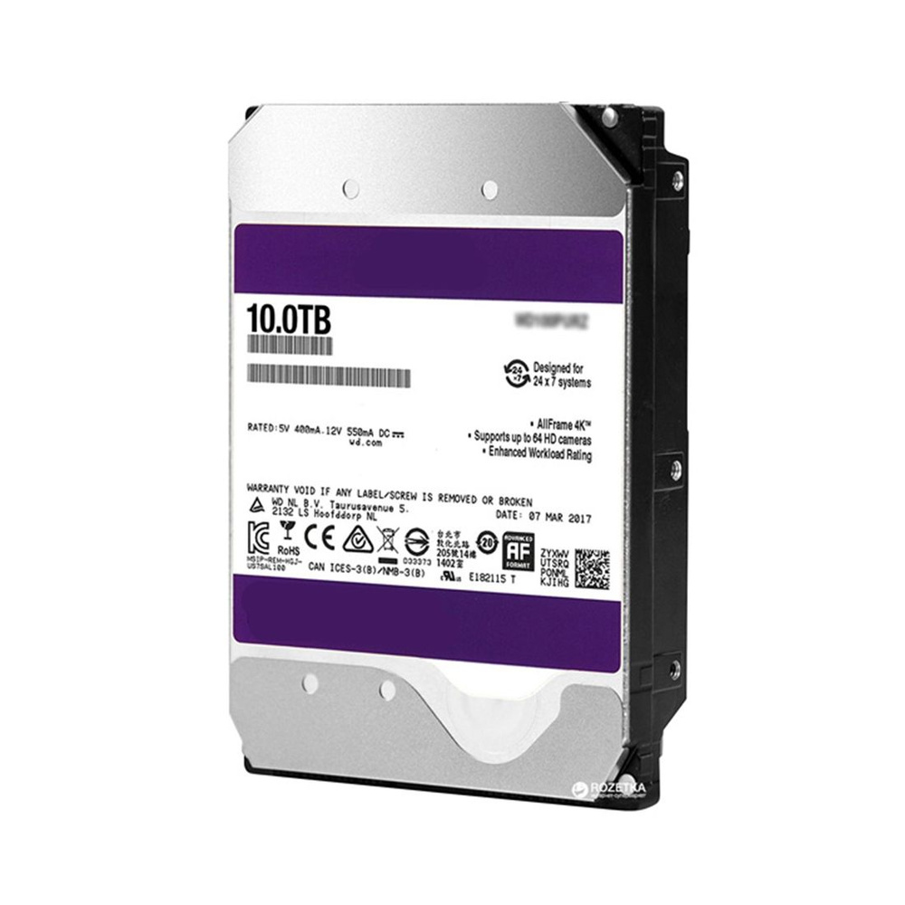 10 ТБ Внутренний жесткий диск Western Digital Жесткий диск WD101PURA ...