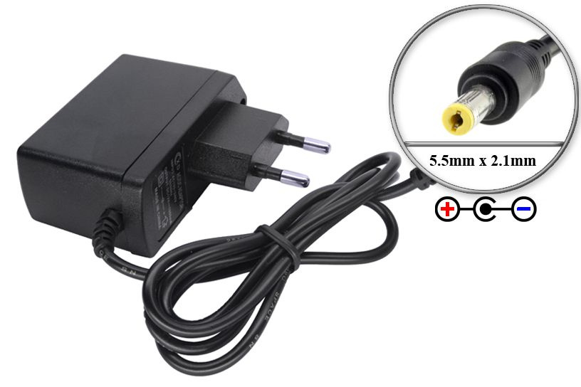 Адаптер (блок) питания 12V, 1A - 2A, 12W, 5.5mm x 2.1mm (ACO-240AT, PNO ...