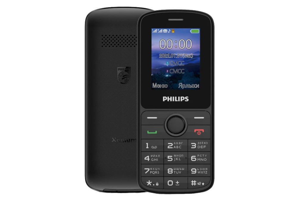 Мобильный телефон Philips Xenium E2101, черный - купить по выгодной цене в интернет-магазине ...