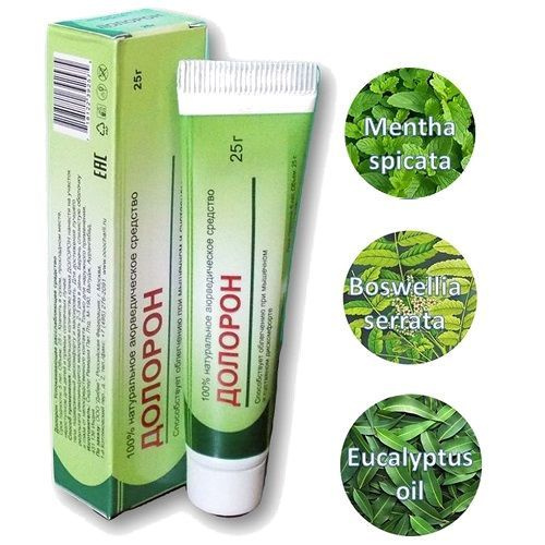 Мазь Долорон аюрведическая для мышц и суставов (туба), 25 г — купить в ...