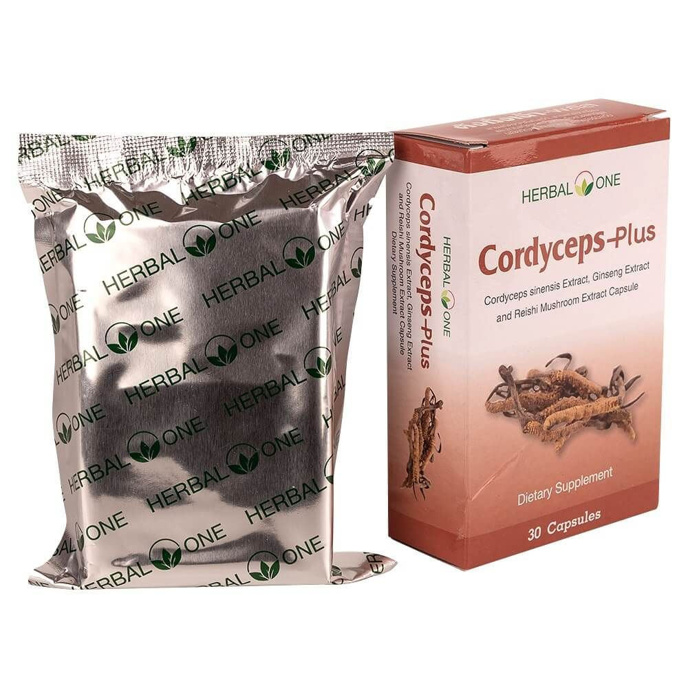 Капсулы для иммунитета Кордицепс Herbal One Cordyceps Plus (Таиланд ...