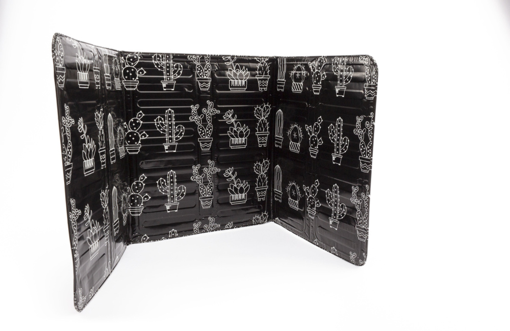 Экран защитный от брызг 32,5х84см ПОСУДА ЦЕНТР черный, алюминиевая ...