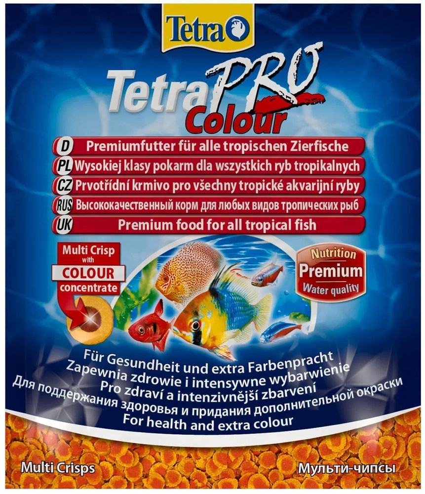 Корм Tetra Pro Colour Multi Crisps чипсы для усиления окраса рыб, 12г ...