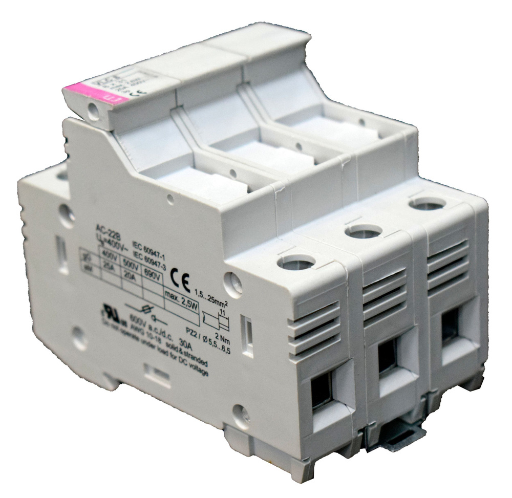 Предохранитель разъединитель VLC 8x31 3P 20A 400V - купить по выгодной ...