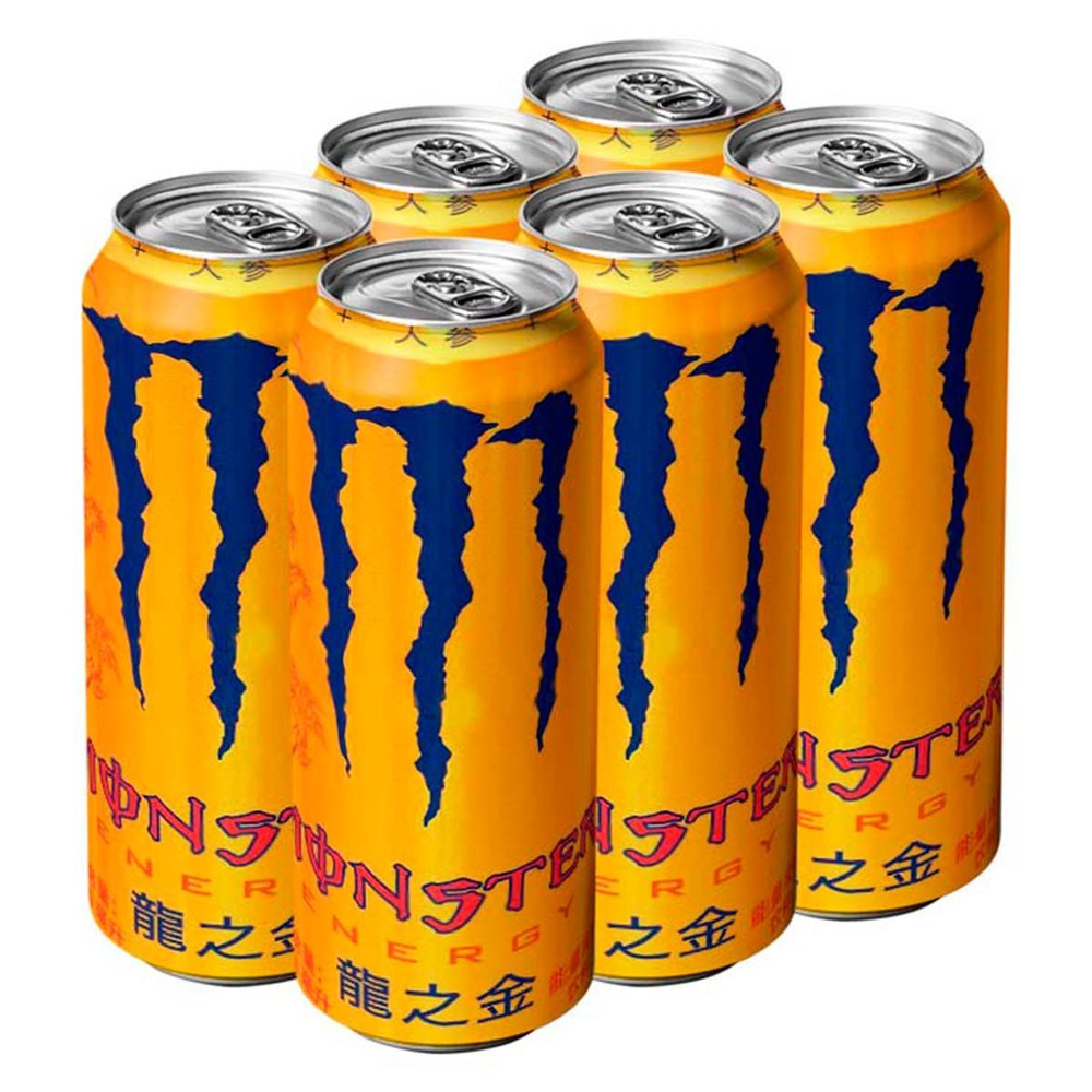 Энергетический напиток Monster Energy Dragon Gold Tea со вкусом лимона ...