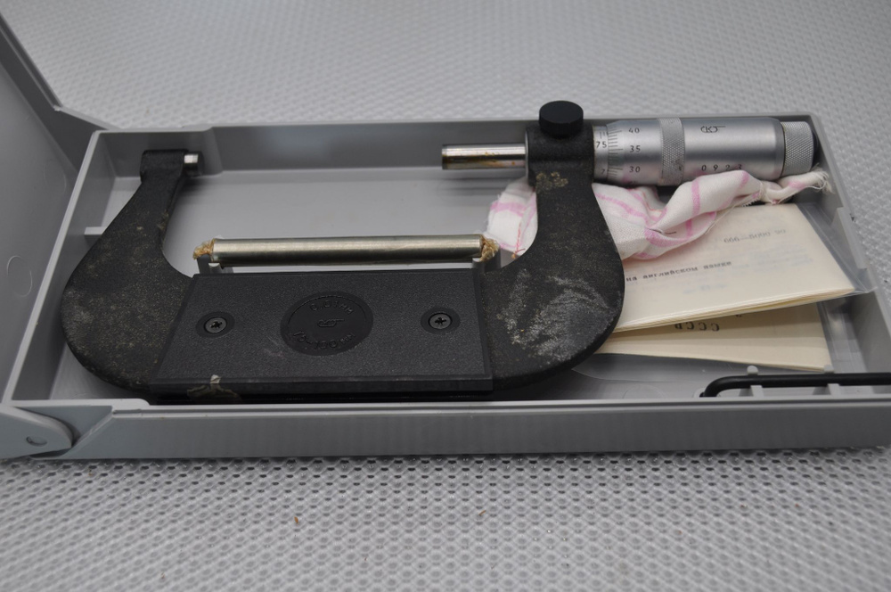 Микрометр МК- 100 (75-100мм.) Цена деления 0,01мм. Кл.2. Калибр ГОСТ ...