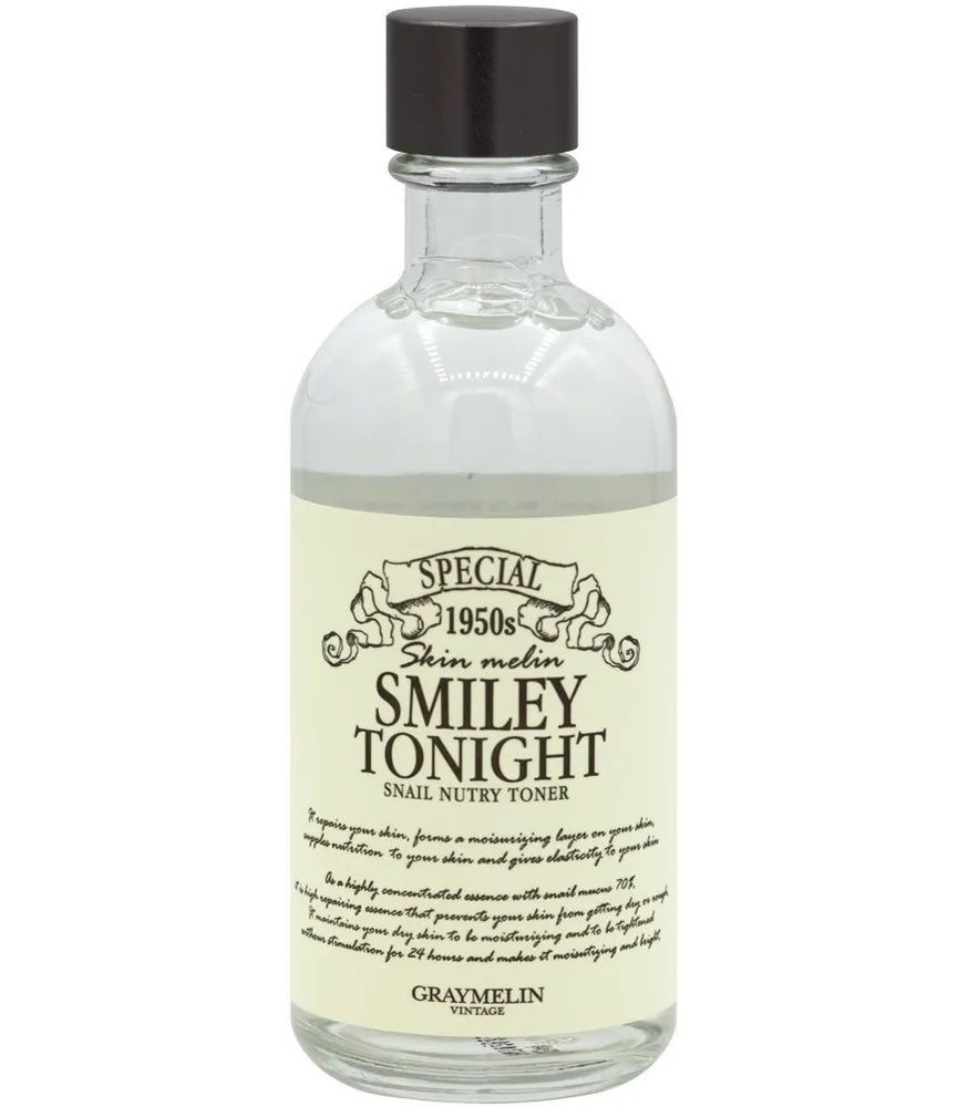 Graymelin Тонер для лица увлажняющий с муцином улитки Smiley Tonight ...