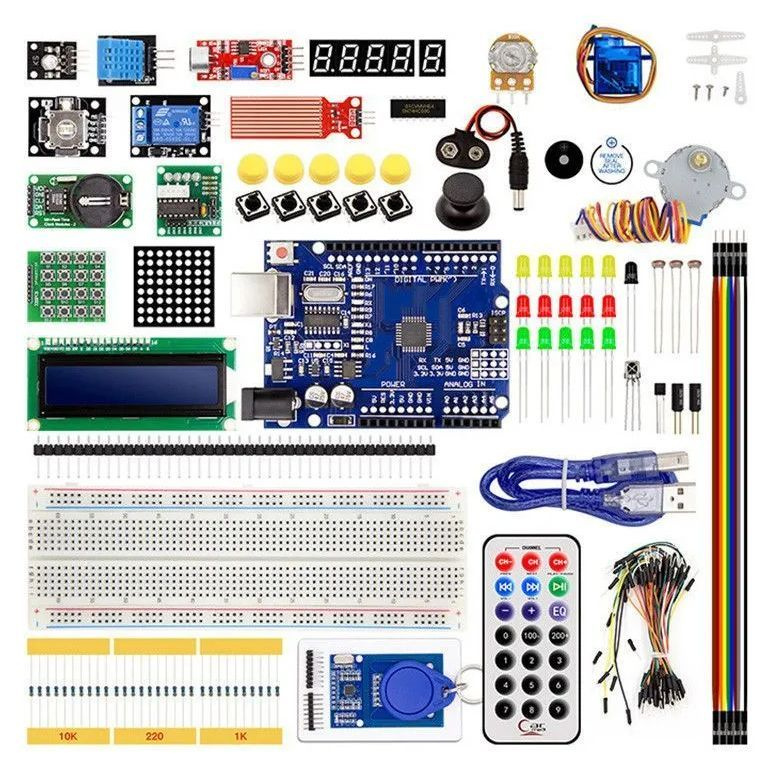 Набор для моделирования Ардуино Arduino Uno R3 9v Maximum Kit с Rfid