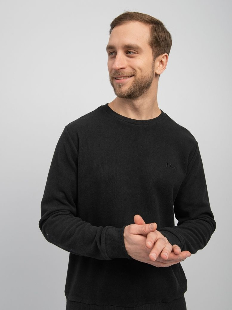 Джемпер Мужской Lee Cooper черный, размер 58 прямой Турция купить c ...
