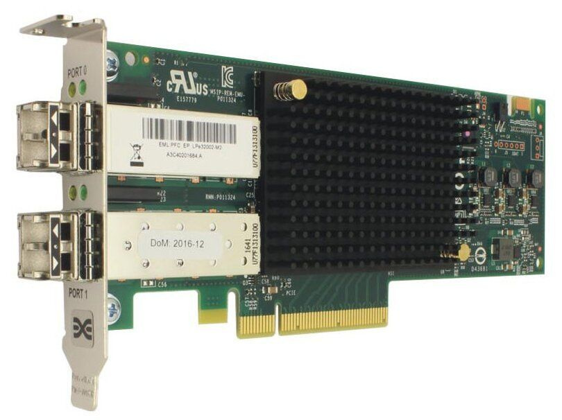 Сетевой адаптер Broadcom Emulex LPe32002-M2 Gen 6 (32GFC), 2-port, 32Gb ...