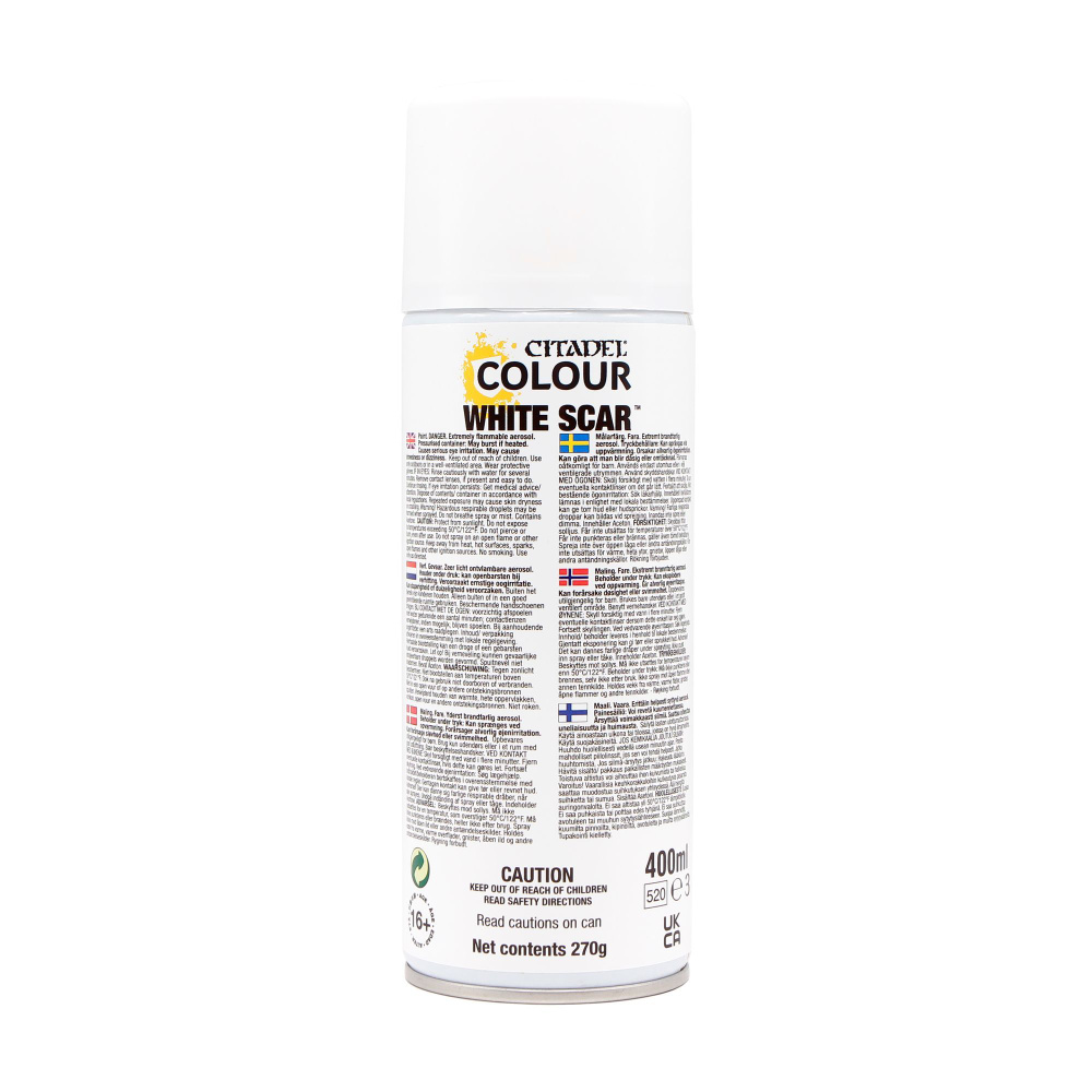 Краска для сборных моделей Citadel White Scar Spray - 400 мл купить на ...