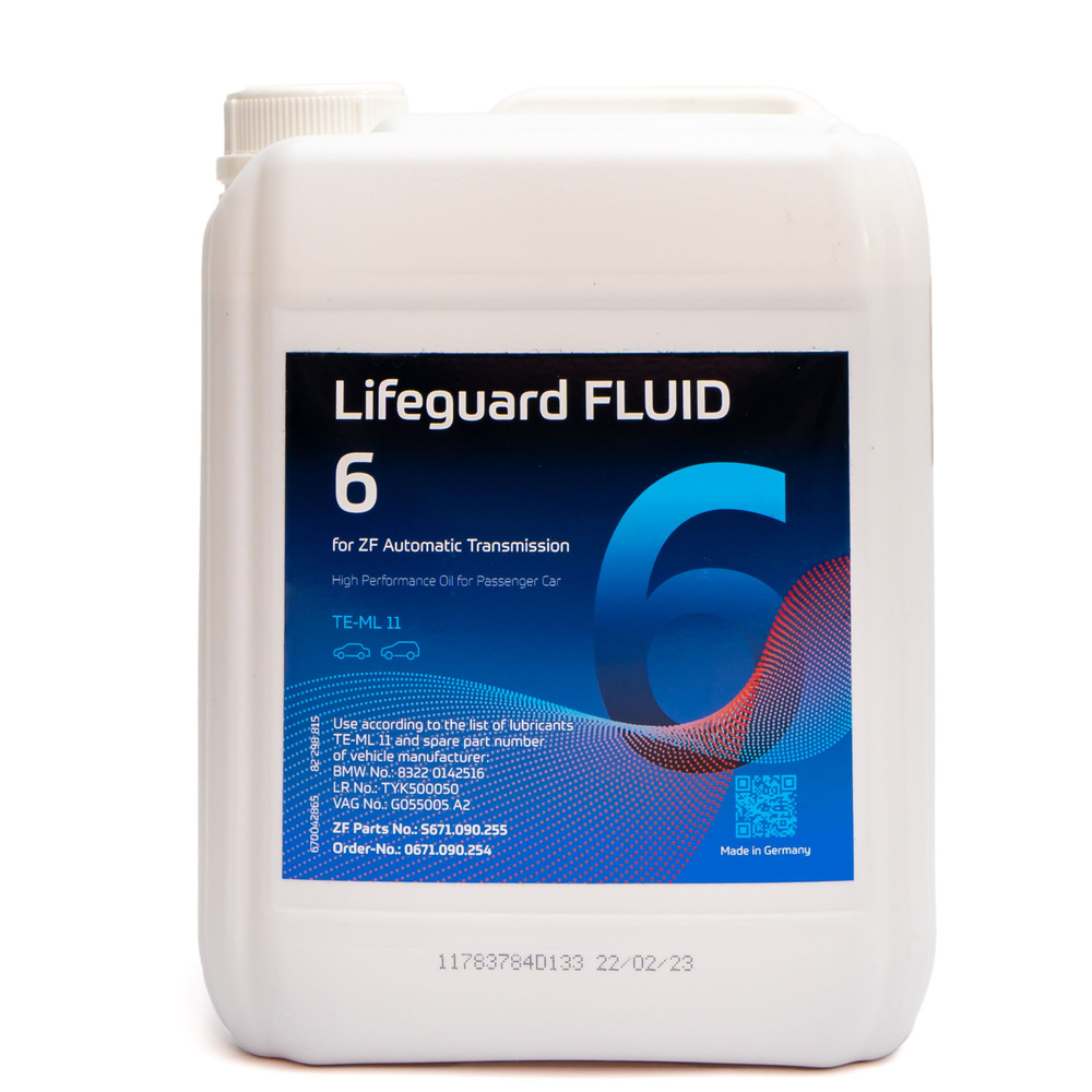 Масло в АКПП ZF 6HP Lifeguard Fluid, 5л оригинал, 0671090254 - купить ...