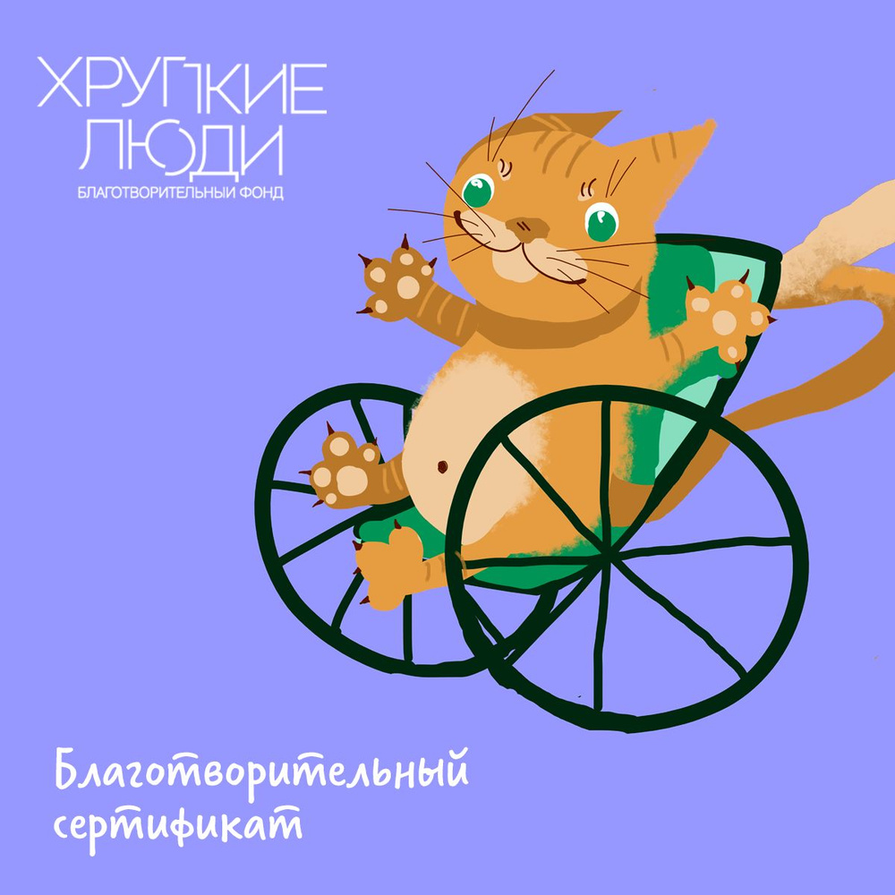 Благотворительный сертификат фонда "Хрупкие люди" Хрупкие люди – цены ...