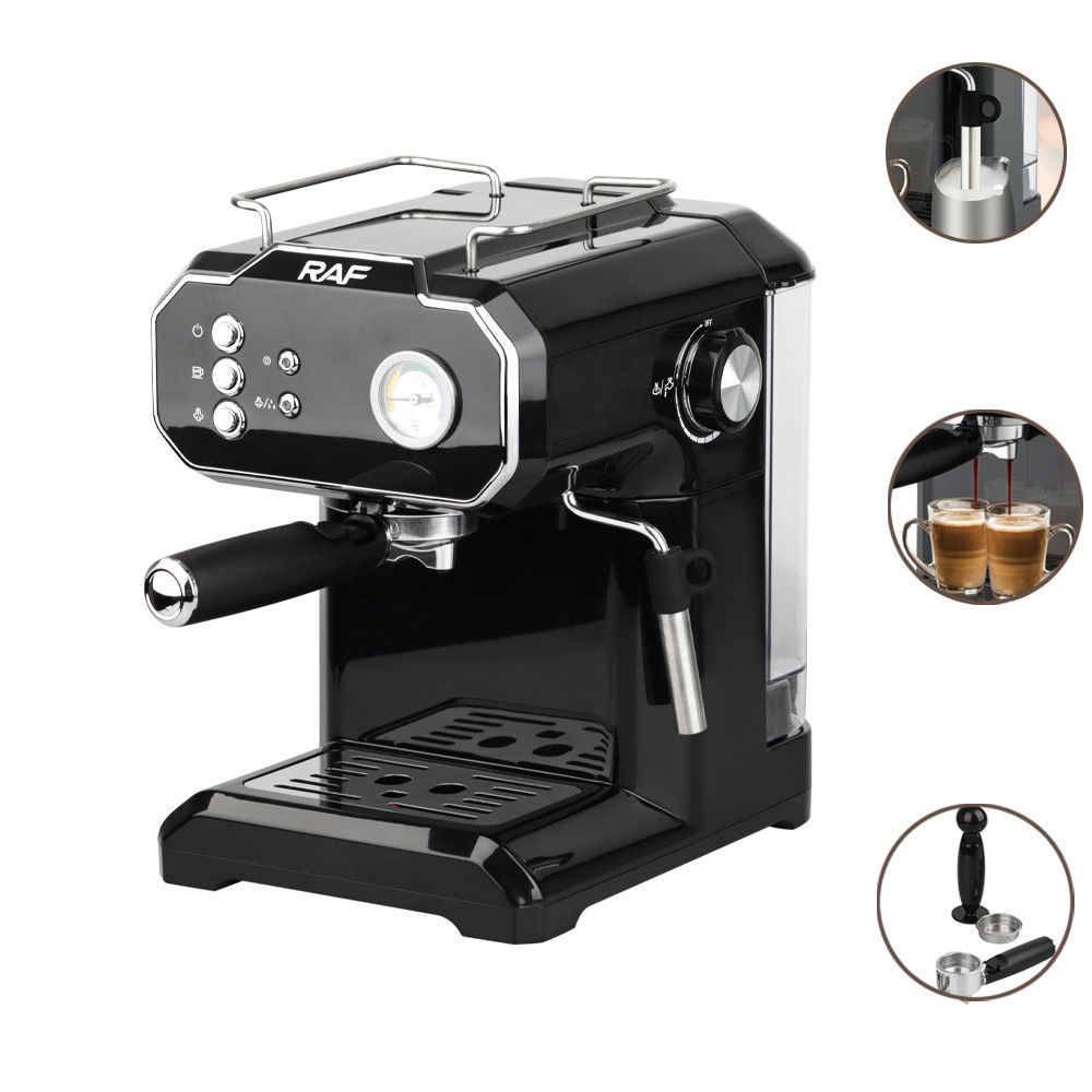 Кофеварка рожковая Итальянская кофемашина RAF, черный - купить с ...