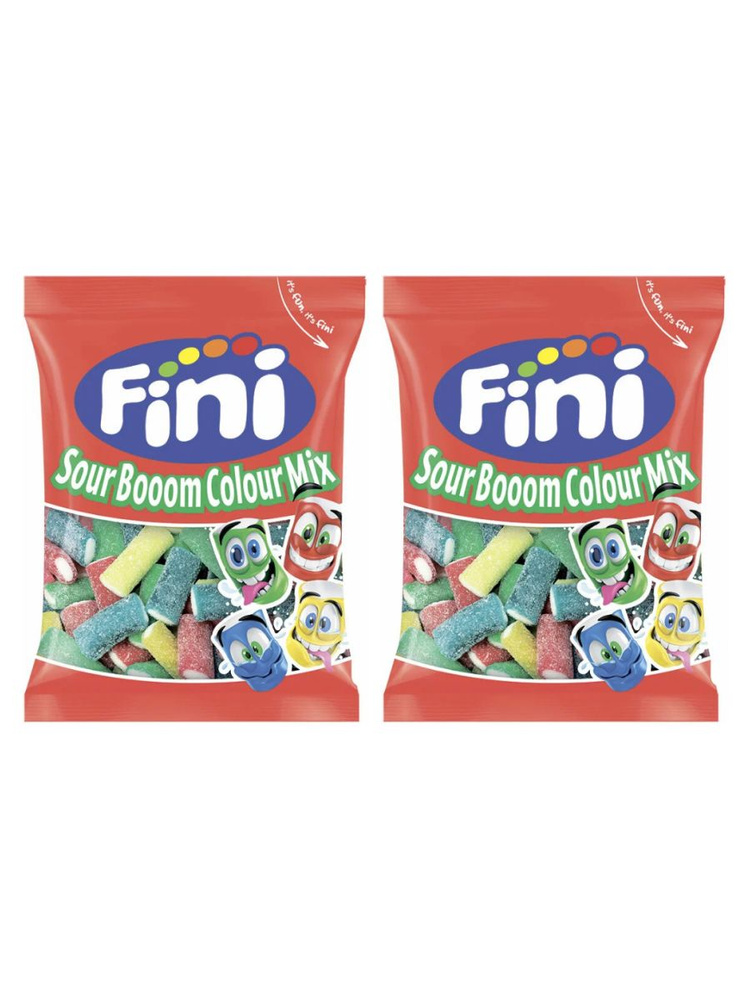 Мармелад Fini Sour Boom Colour Mix 90г x 2шт - купить с доставкой по ...