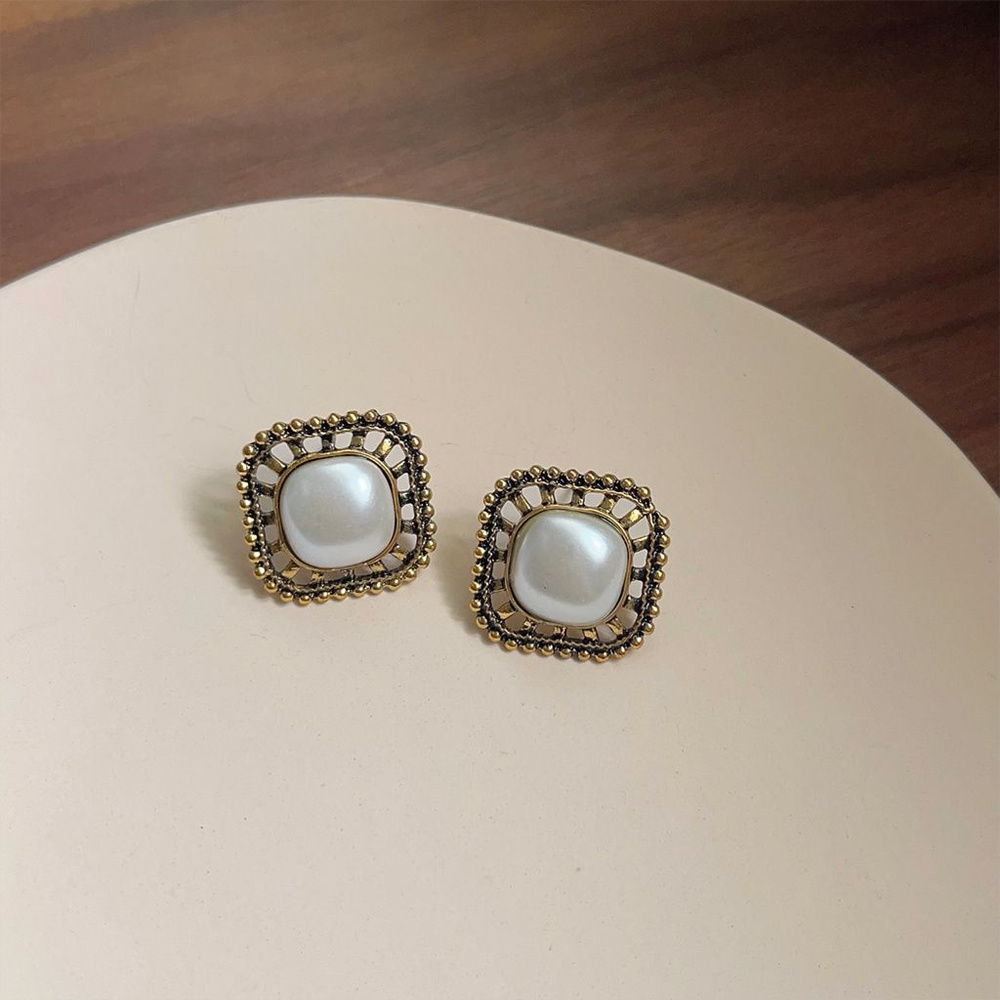 Винтажные серьги с жемчугом в стиле Old Money Ажур - купить с доставкой ...