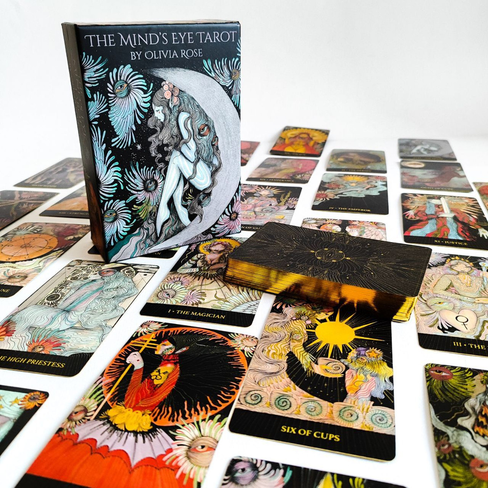 Карты таро Mind's eye tarot / 78 шт с книгой / золотой срез - купить с ...