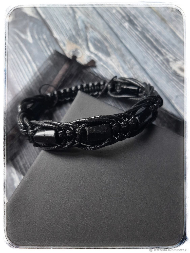 SWANKY jewelry Браслет Браслет мужской из натуральных камней турмалин ...