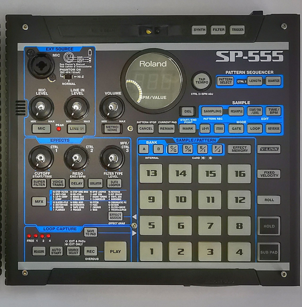 Виниловый скин для Roland SP-555 (E-MU SP 1200 style) - купить с доставкой по выгодным ценам в ...