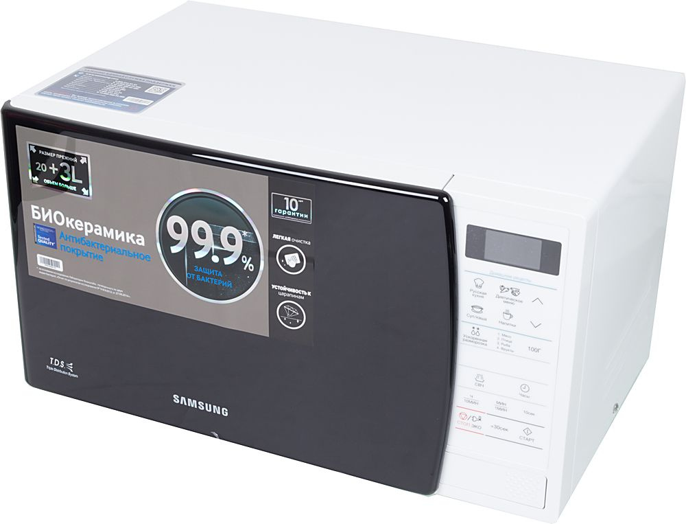 Микроволновая Печь Samsung ME83KRW-1/BW 23л. 800Вт белый купить на OZON ...
