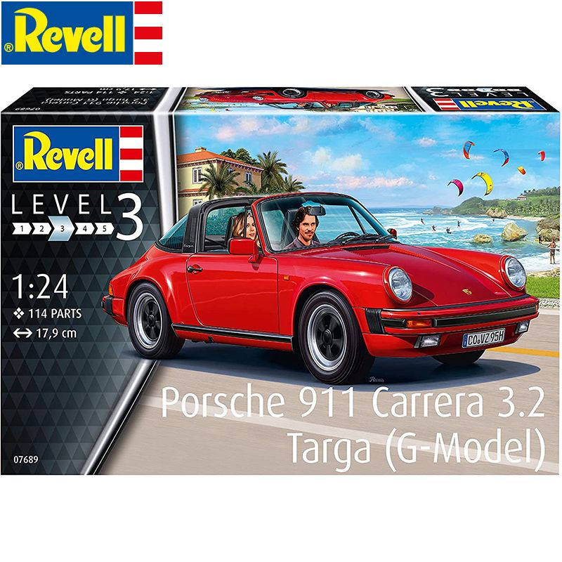 Сборная модель Машинка Revell-07689 1/24 Porsche 911 Carrera 3.2 Targa ...