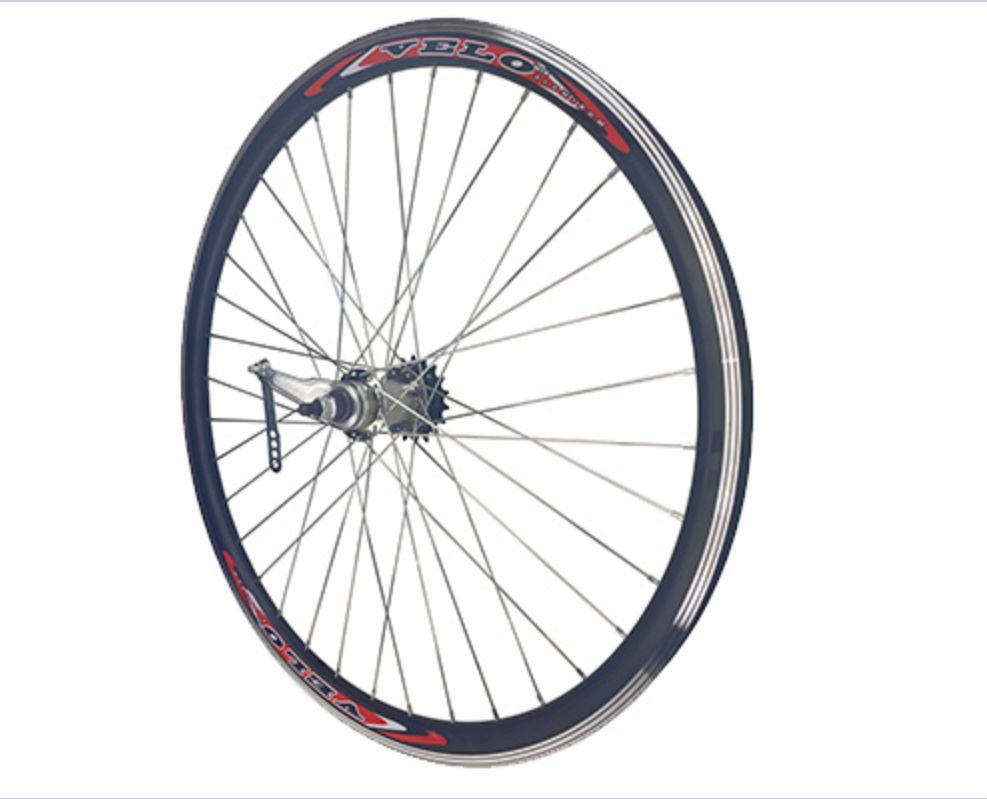 Колесо заднее Колесо 26" заднее, втулка Stels, двойной обод цвет черный ...