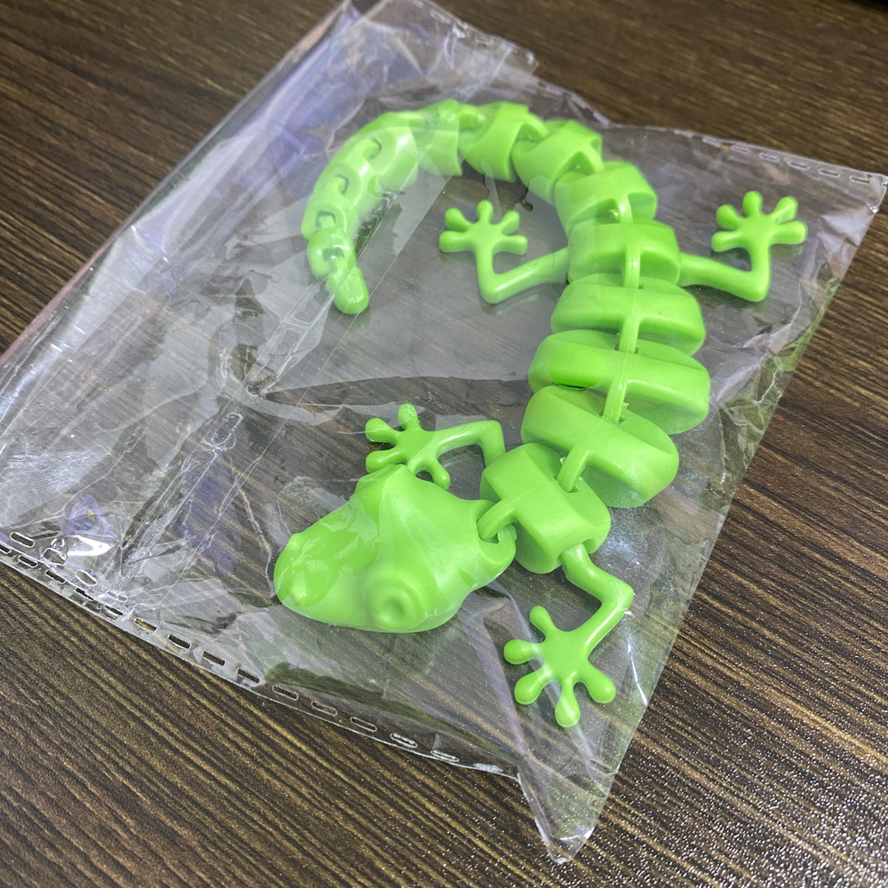 Подвижная ящерка антистресс/ Игрушка ящерица - купить с доставкой по ...