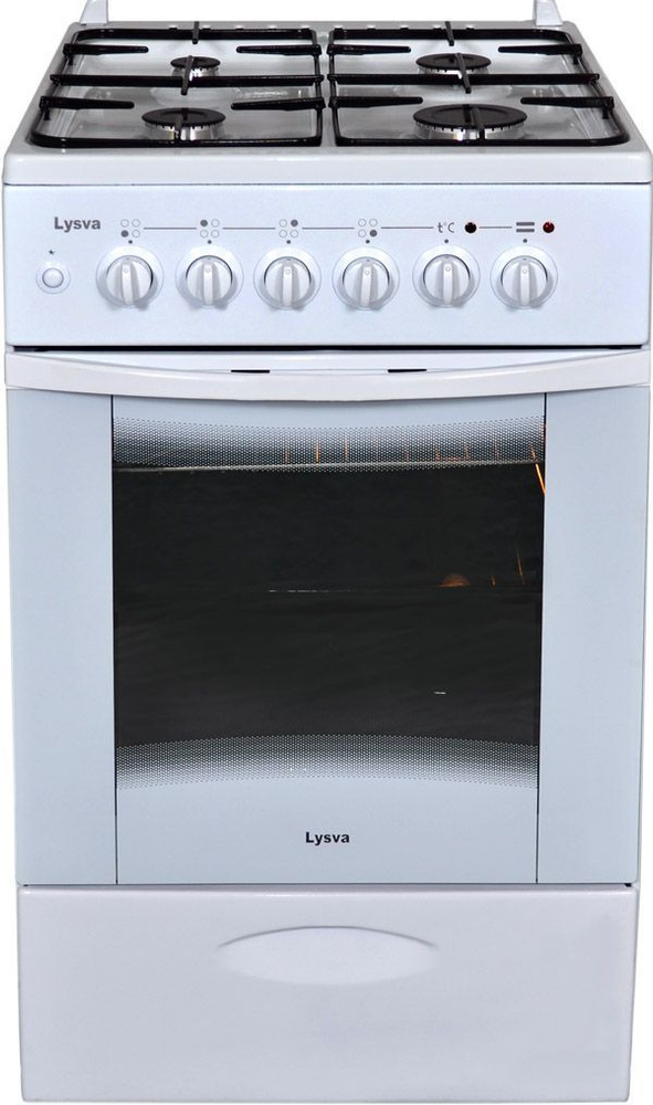Газовая плита Лысьва ЭГ 401 М2С-2у белый (без крышки) купить c ...
