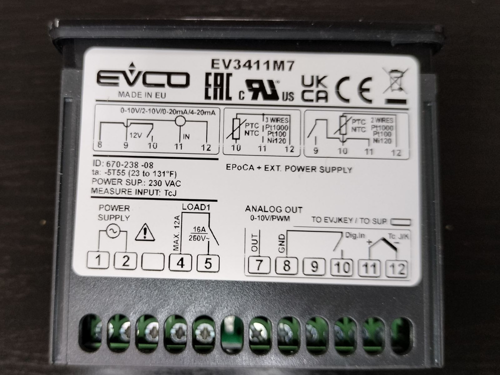 Контроллер EVCO EV3411M7 - купить с доставкой по выгодным ценам в ...