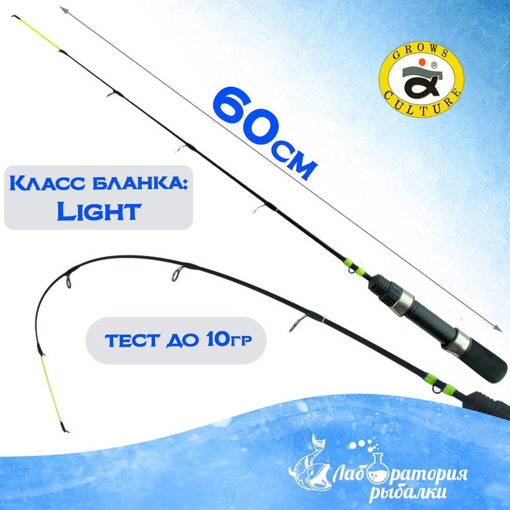 Удочка зимняя штекерная Stick Grows Culture / Длина 60 см, хлыст ...