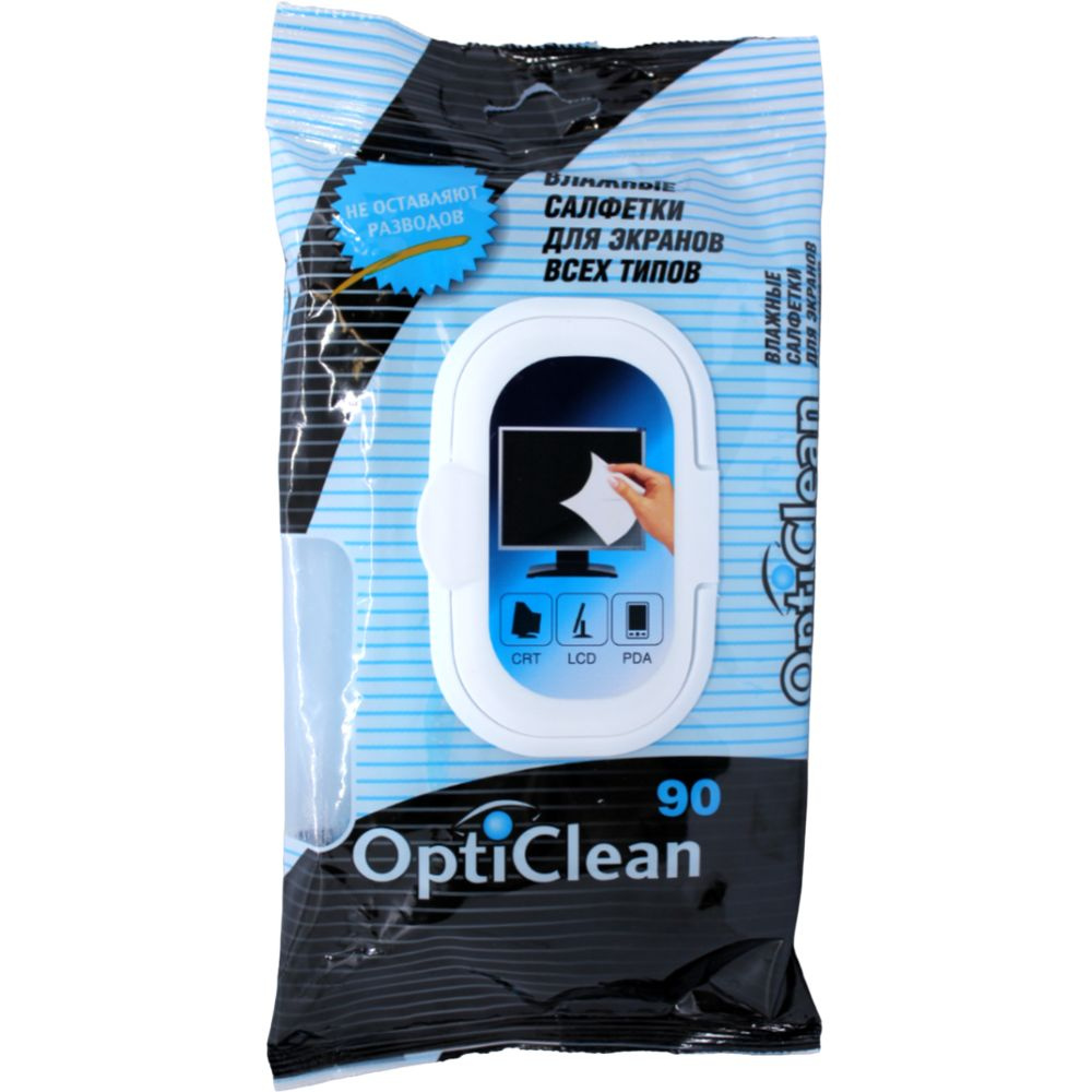 OptiClean №90 влажные салфетки для экранов всех типов - купить с ...