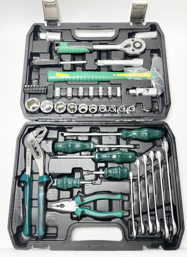 Набор инструментов для автомобиля (58 предметов.) Набор головок с ...