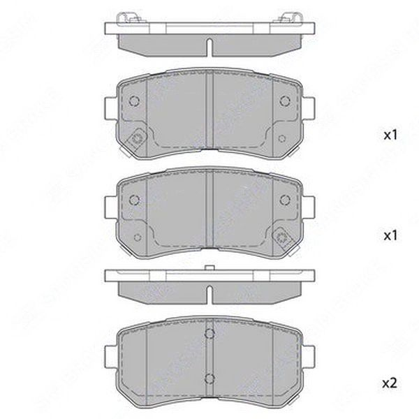 Колодки тормозные Sangsin Brake SP1187 Задние - купить по низким ценам ...