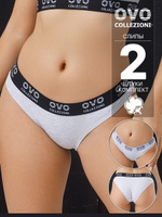 Комплект трусов танга, слипы OVO Collezioni Нижнее белье, 2 шт - купить с доставкой по выгодным ...