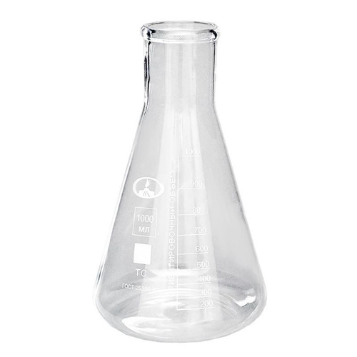 Колба коническая, сделениями, 1000 мл - купить с доставкой по выгодным ...