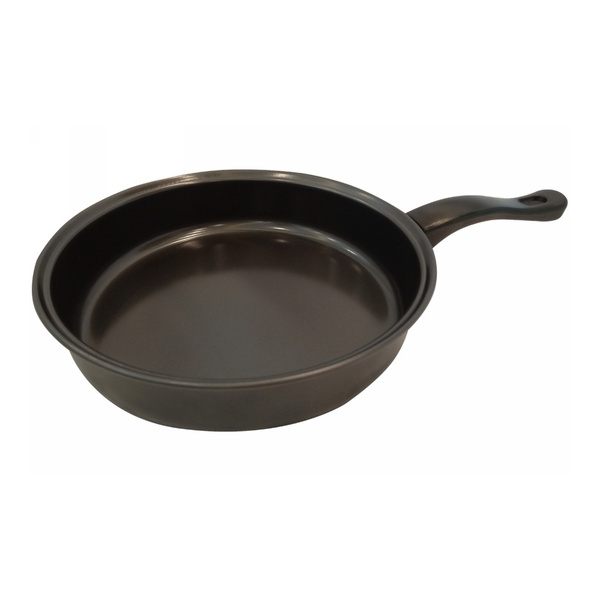 Стальная сковорода (сотейник) HE-1935 с антипригарным покрытием диаметром 24 см серый купить на ...