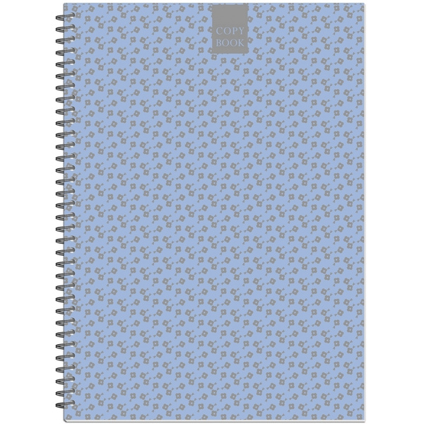 Бизнес-тетрадь А4,96л,точка,греб,обл.глянц.лам. Attache Fleur Лазурь купить на OZON по низкой ...