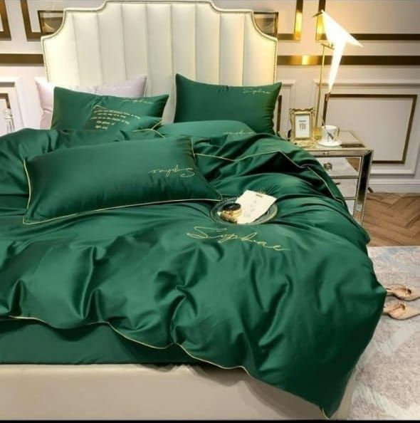 Комплект постельного белья Mency "Mency", Сатин, Двуспальный, наволочки ...