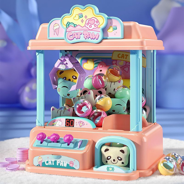 Grab Doll Machine детские игрушки монеты Mini Clip Doll Machine ...