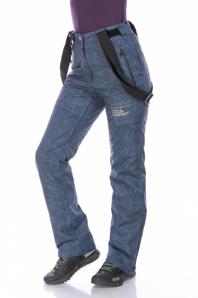 Брюки Женский FORCELAB темно-синий для спорта Полиэстер, Мембранные материалы Спортивный ...