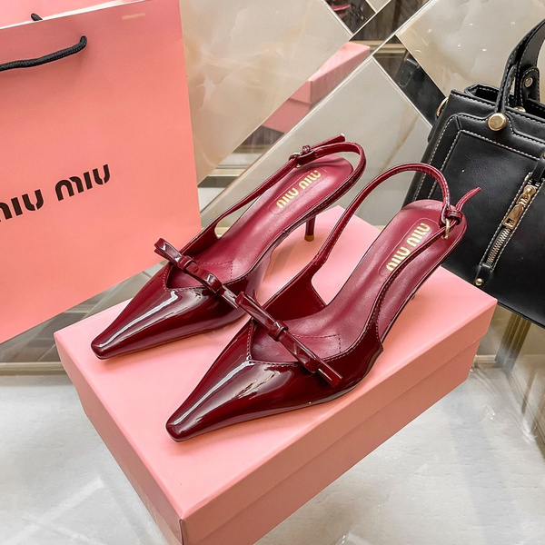 Сандалии Женский Девочки Miu Miu размер 38 Натуральная кожа Шпилька Высокая модель На любой