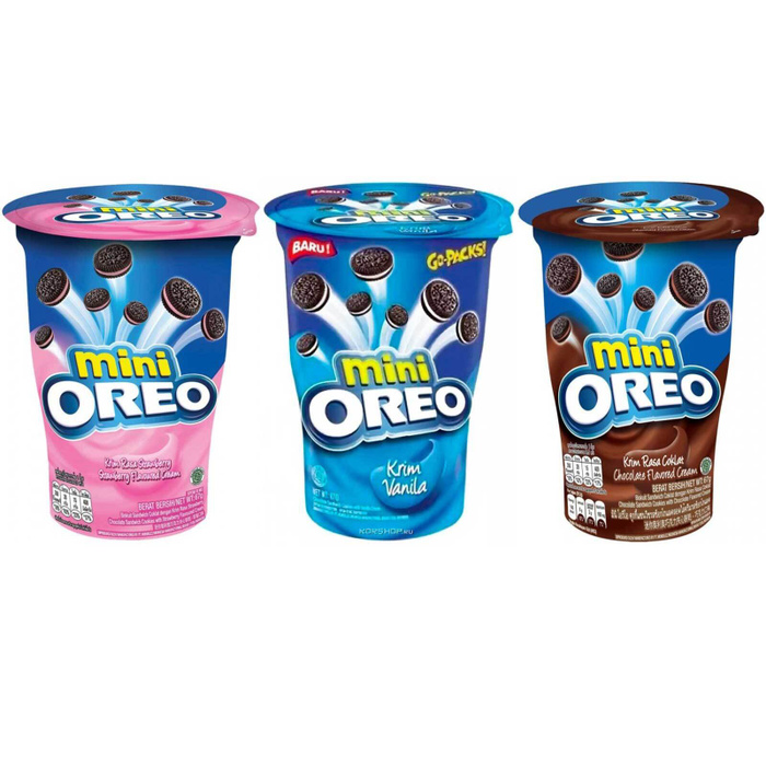 Печенье Орео Oreo mini стаканчики со вкусом - Шоколад, Клубника ...