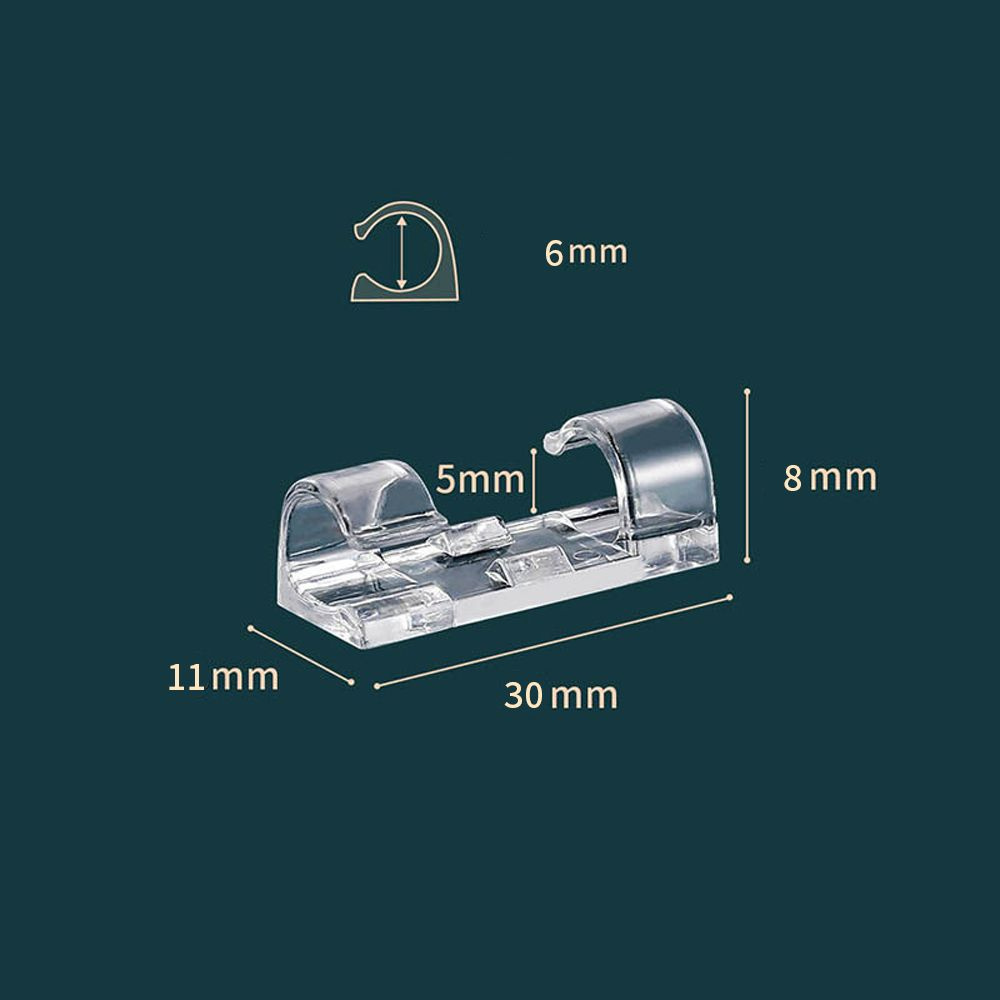 Держатель проводов 4 6 Mm набор из 20 шт зажим кабельный прозрачный клипсы для проводов