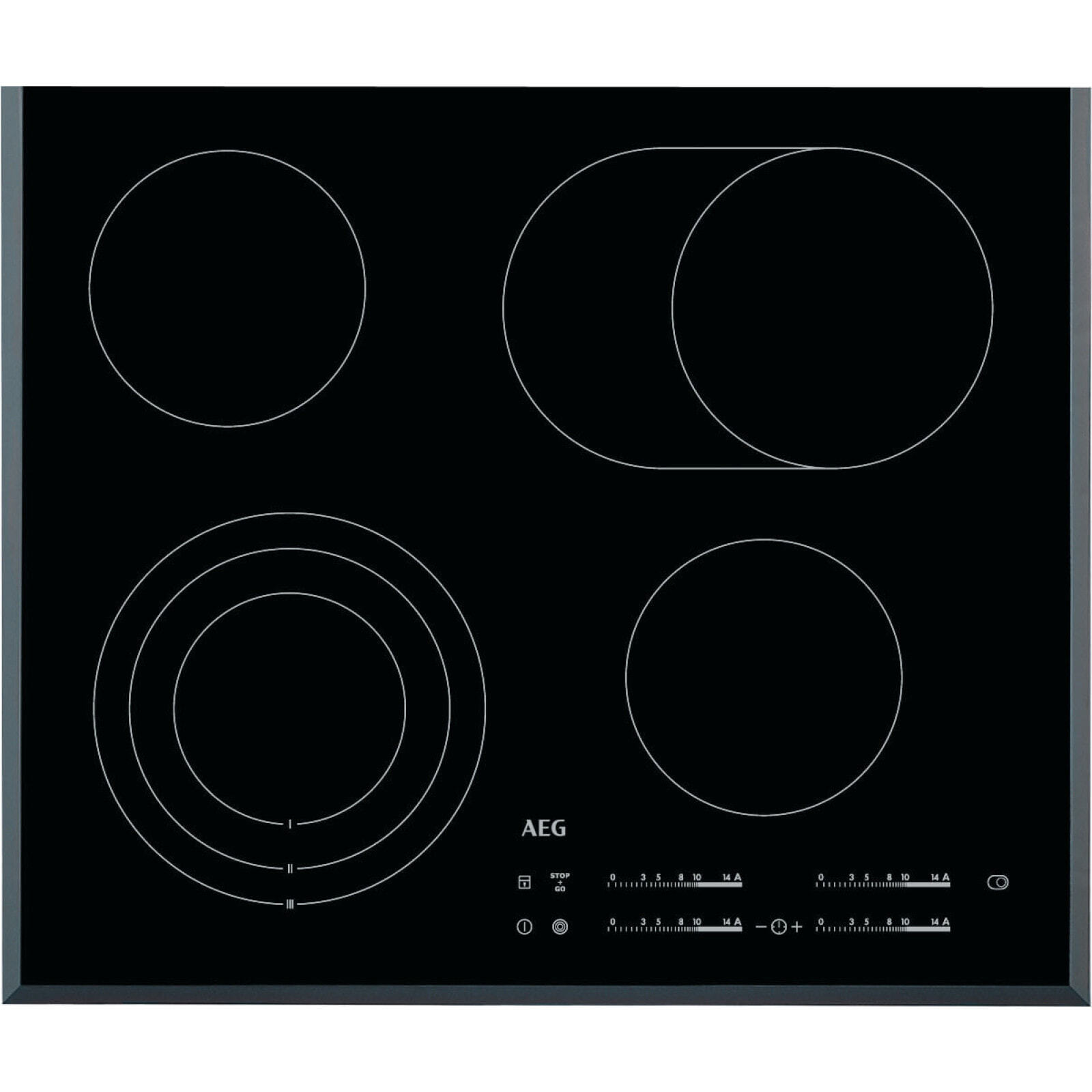 Варочная панель электрическая AEG HK654070FB, черный купить на OZON по ...