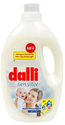 Dalli Sensitive (Германия) средство для стирки детского белья, концентрат, 2,75 л. 50 стирок ...