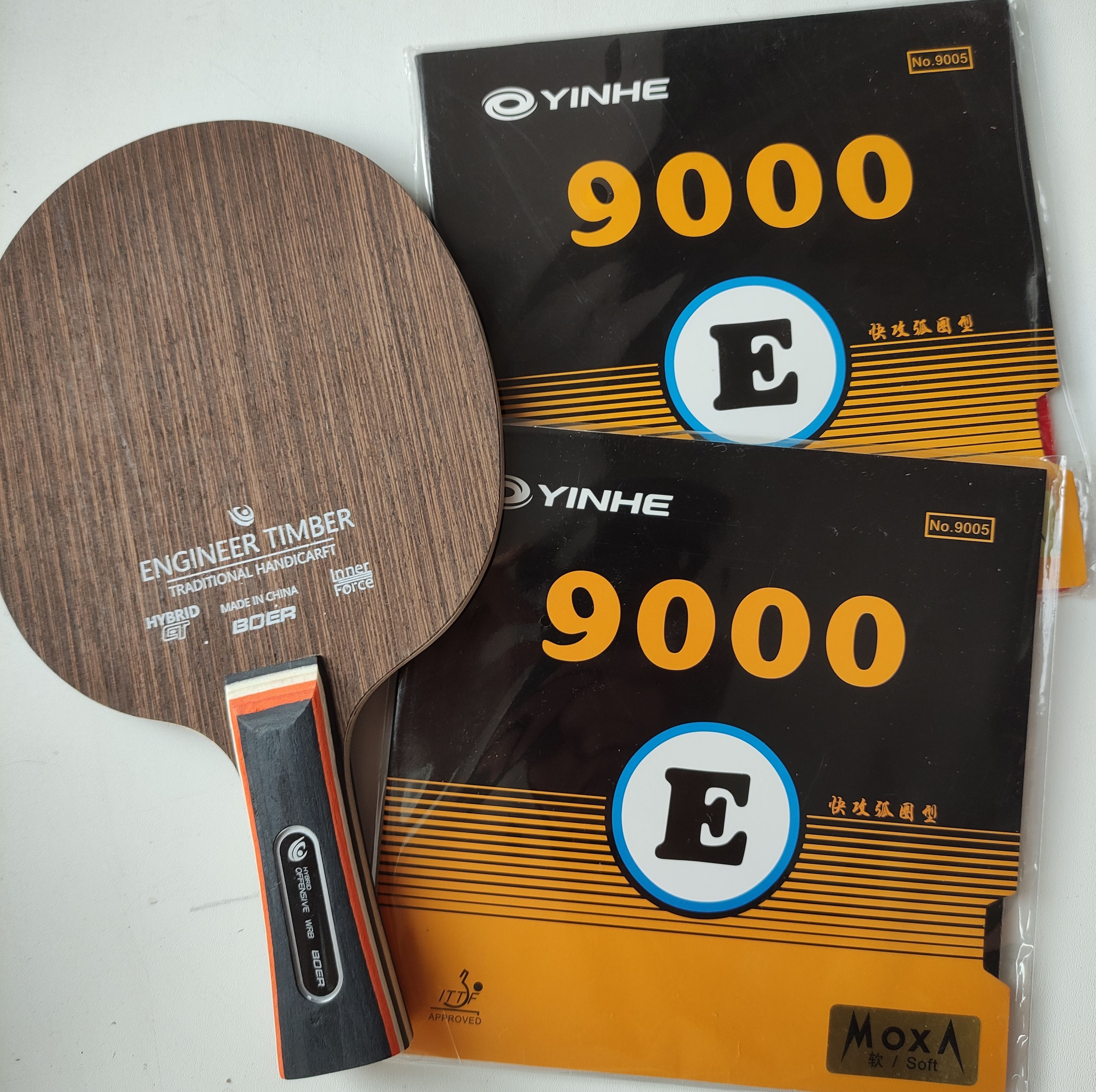 Ракетка для настольного тенниса РУЧНАЯ СБОРКА! Yinhe 9000e + 9000e ...